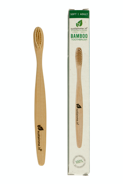 Bamboo Plant based Toothbrush 1 Pack – sustainme.in